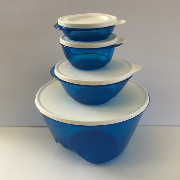 Tupperware | Kitchen | Tupperware Deluxe Containers Set Of 4 | Poshmark